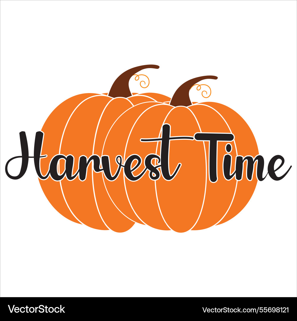 Harvest time t-shirt design Royalty Free Vector Image