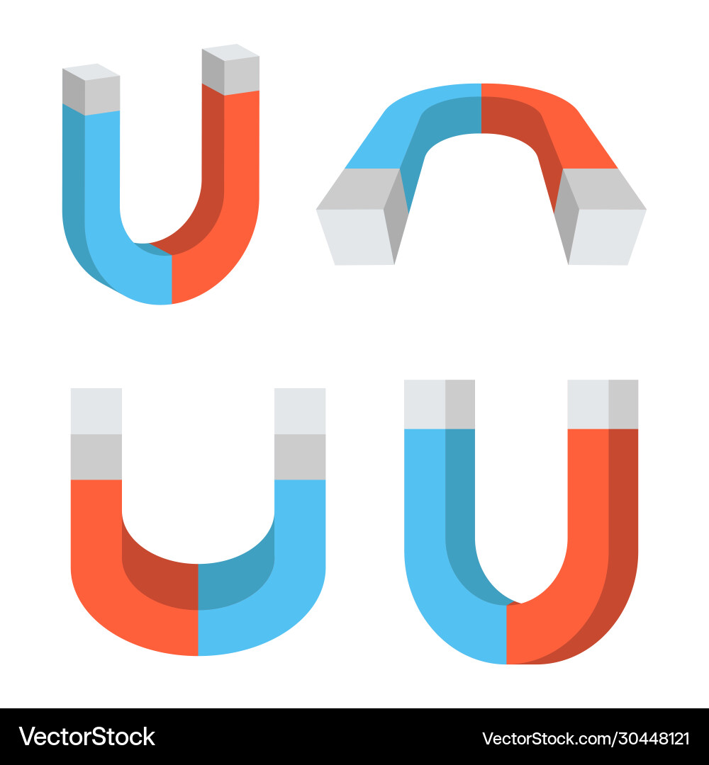 Horseshoe magnet Royalty Free Vector Image - VectorStock