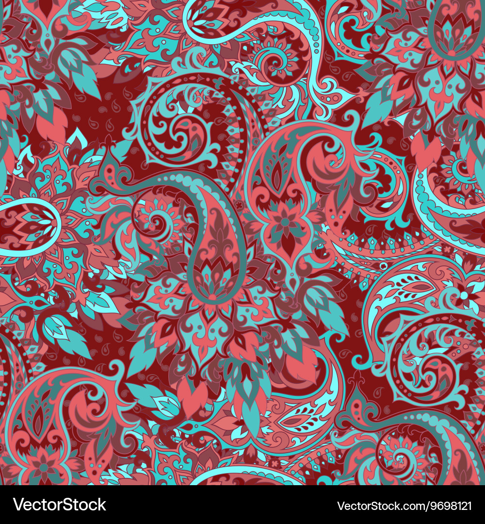 Seamless paisley pattern Royalty Free Vector Image