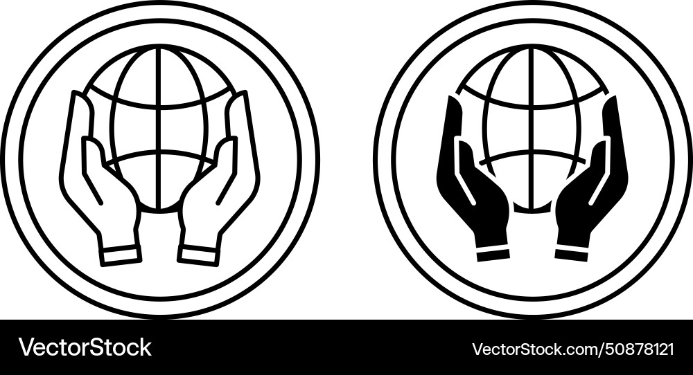 Sustainable development icons black and white Vector Image