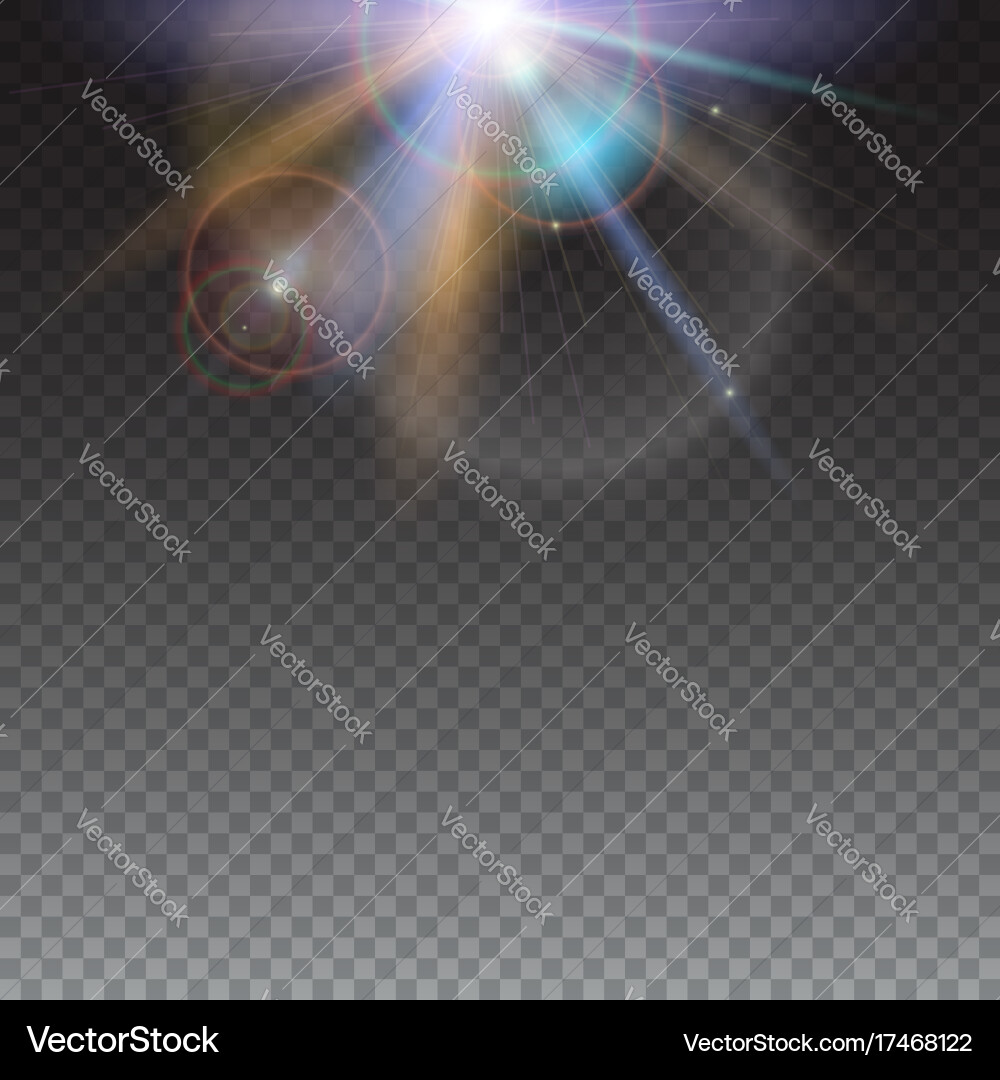 Design elements template with glow light effect Vector Image