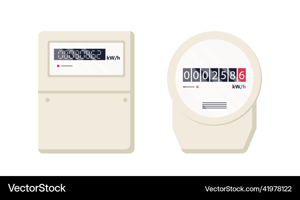 Electric Meter - Power Measurement Royalty Free Vector Image