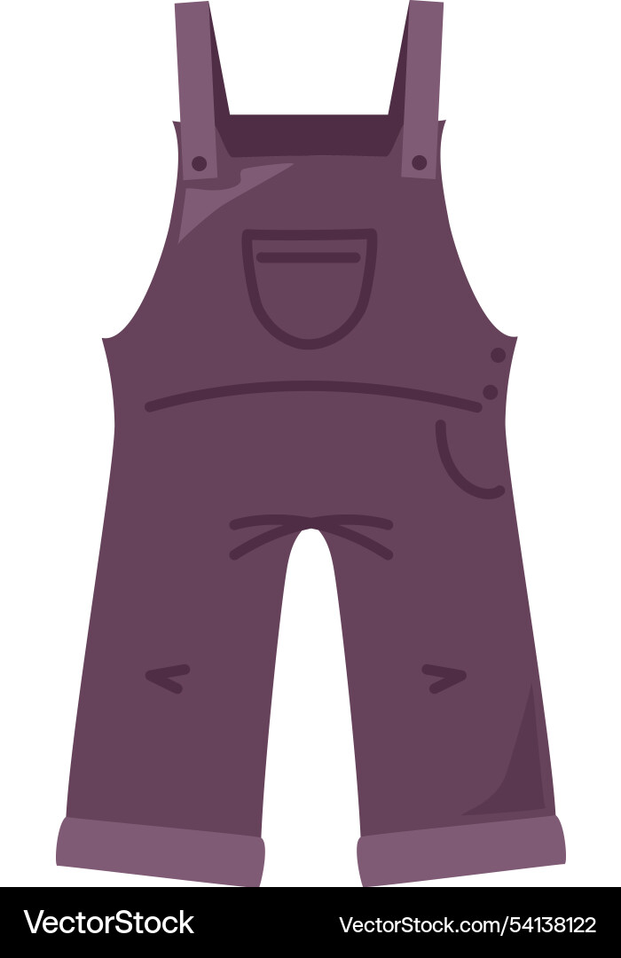 Spring clothes fashion overalls Royalty Free Vector Image