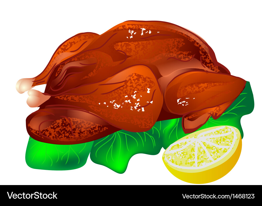 Fried chicken Royalty Free Vector Image - VectorStock