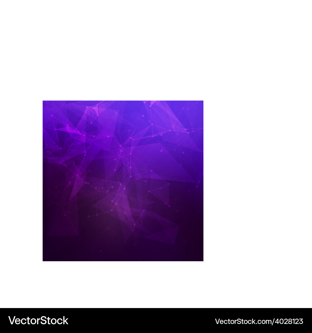 Low Poly Dark Purple Tech Background Royalty Free Vector