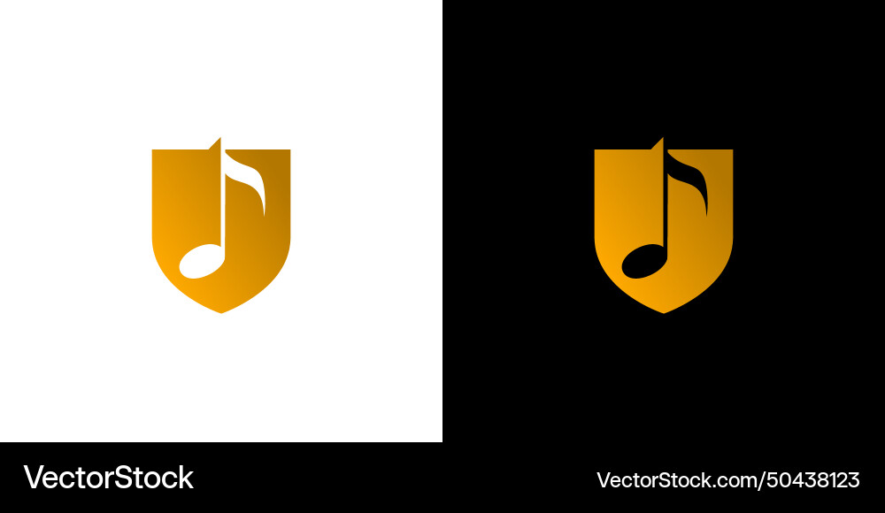 Music guarantee logo design is unique and modern Vector Image