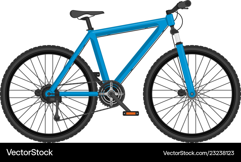 Realistic mountain bike Royalty Free Vector Image