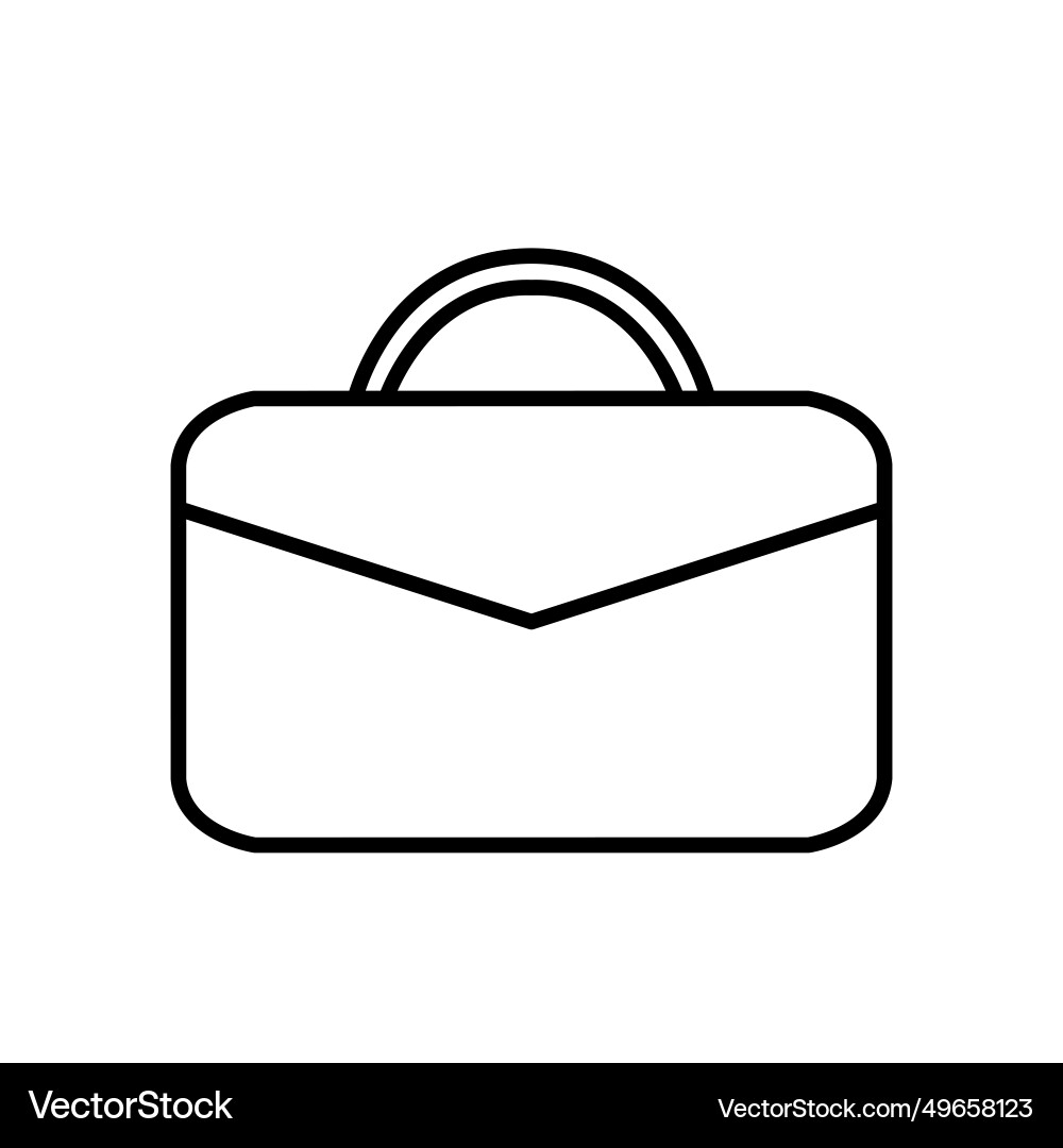 Style bag women line logo icon image Royalty Free Vector