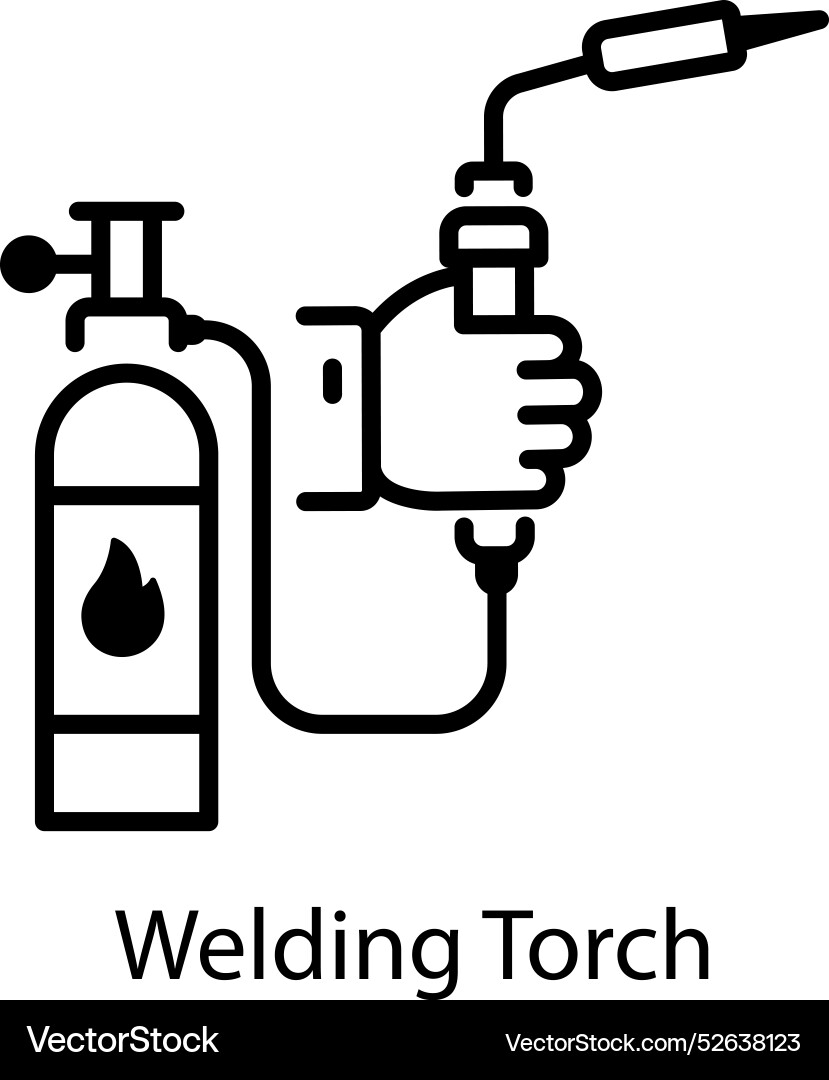 Welding torch Royalty Free Vector Image - VectorStock