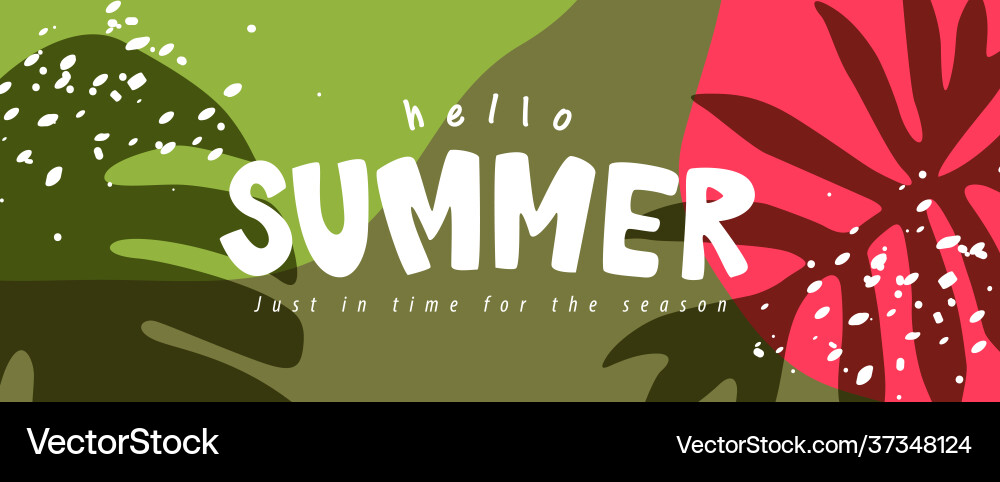 Colorful summer background layout banners design Vector Image