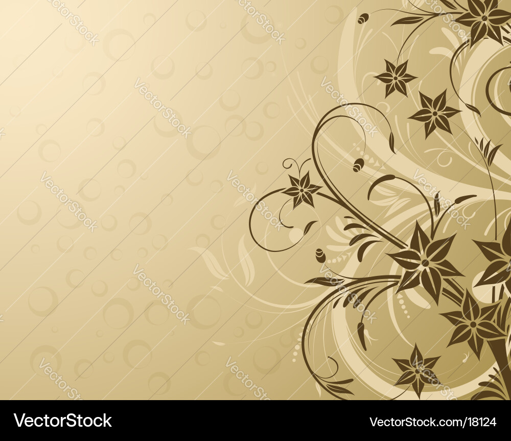 Flower design background Royalty Free Vector Image