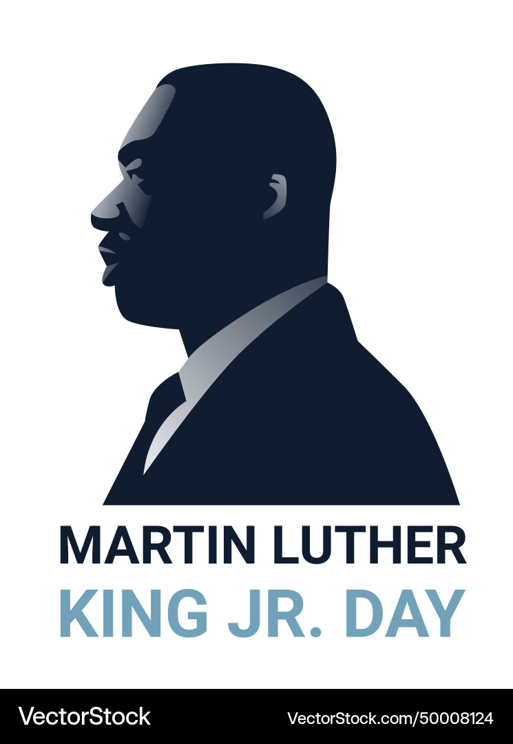 Martin Luther King Jr. Day Banner Royalty Free Vector Image