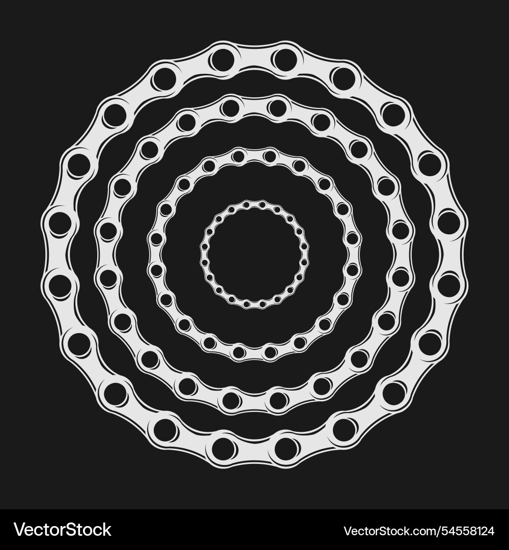 Motorcycle chain Royalty Free Vector Image - VectorStock