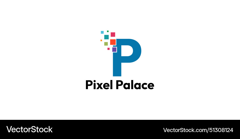 Pp letter initial logo design Royalty Free Vector Image