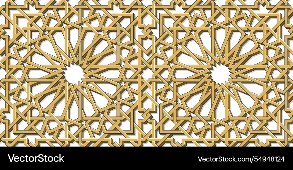 Seamless geometric pattern in authentic arabian Vector Image