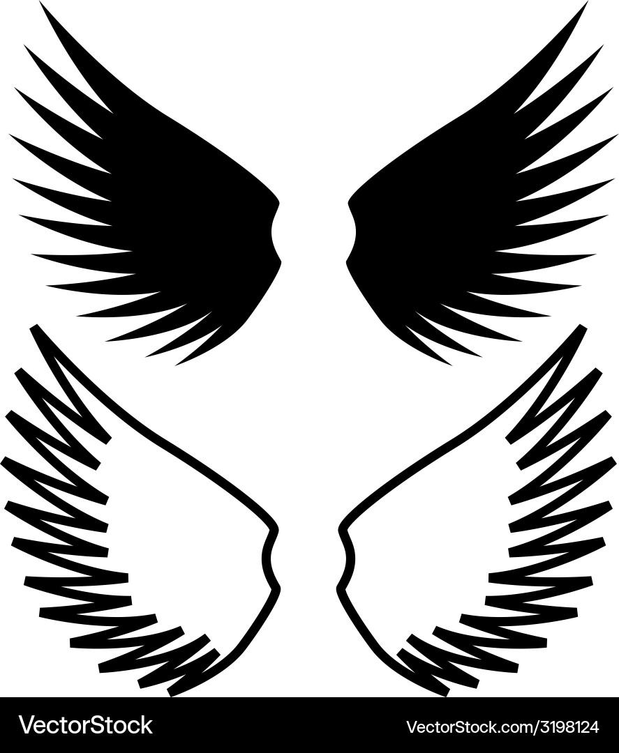 Wings Royalty Free Vector Image - VectorStock