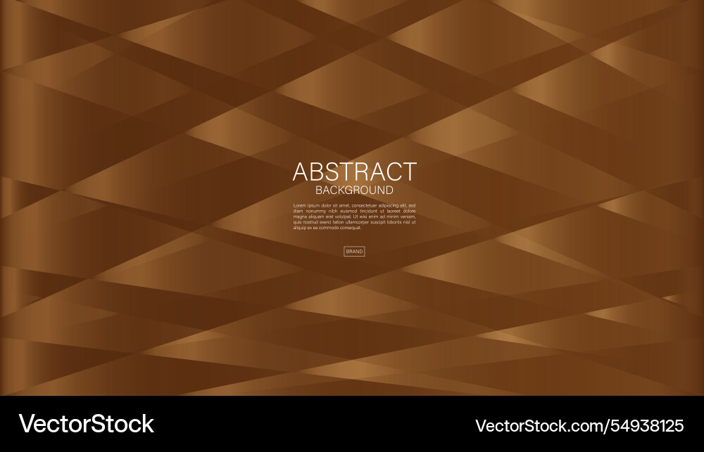 Brown abstract background polygon graphic Vector Image
