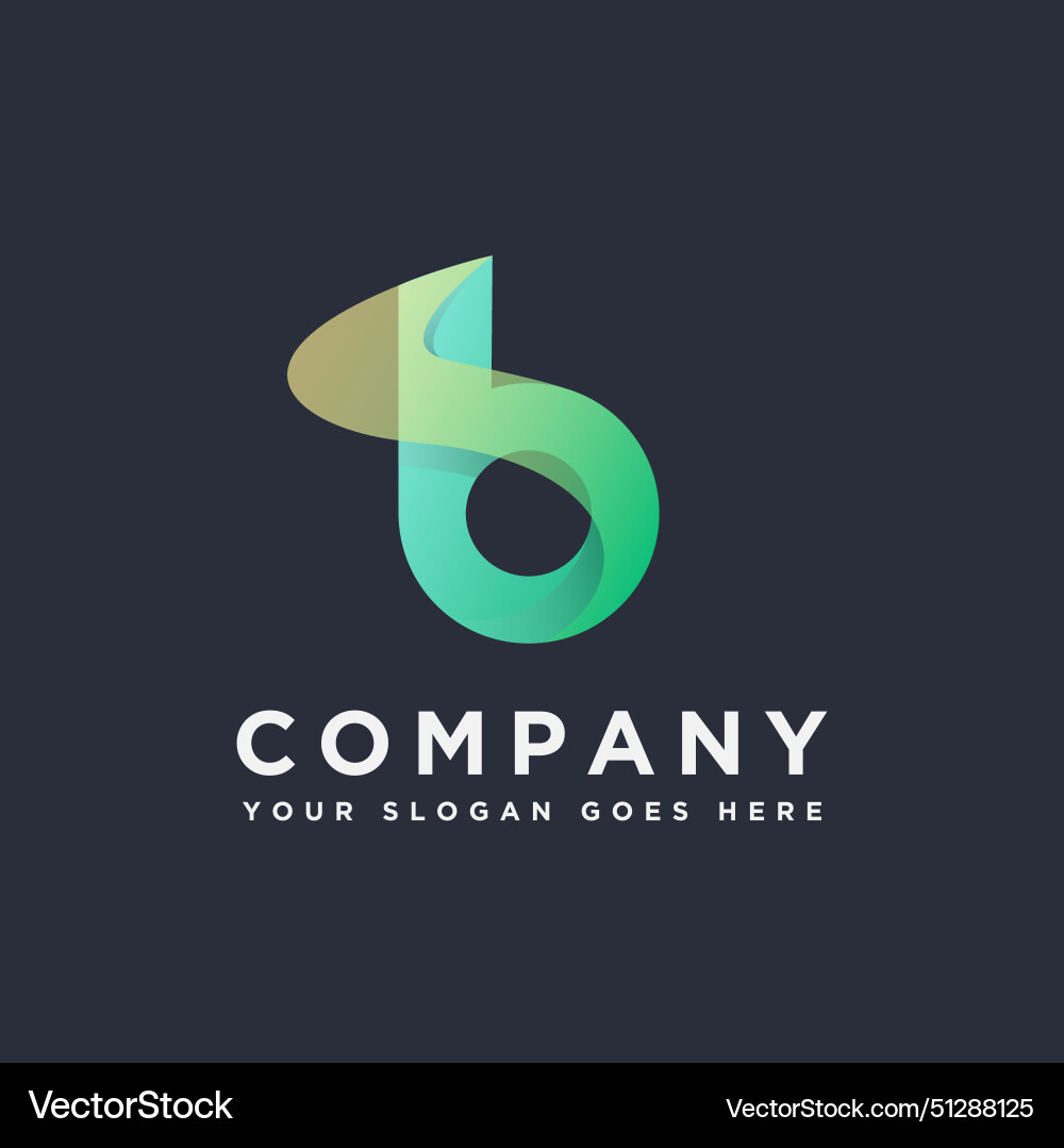 Modern techie letter b logo icon template Vector Image