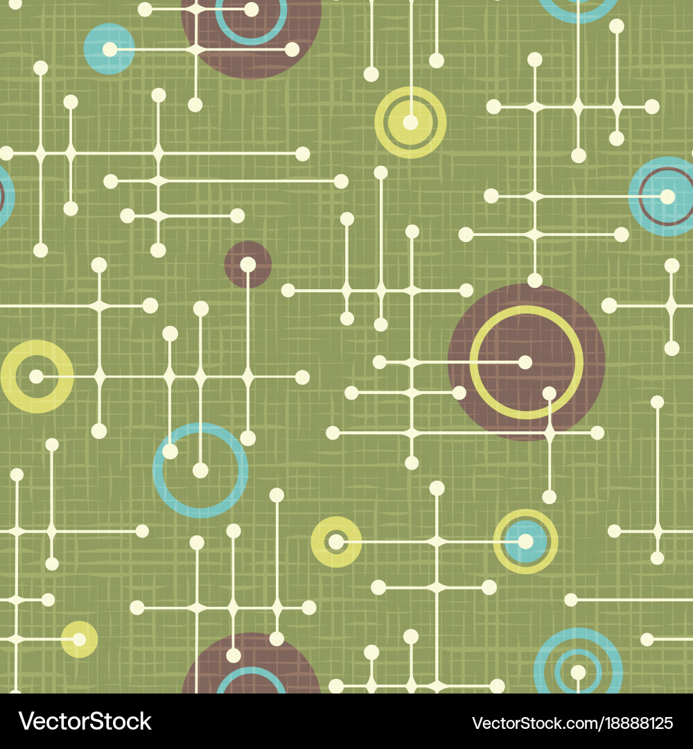 Seamless abstract mid century modern pattern Vector Image