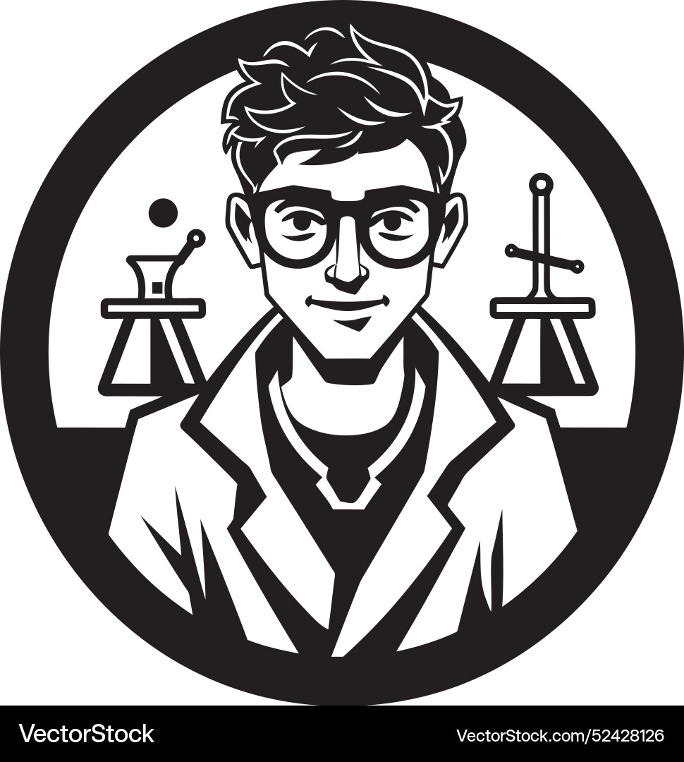 Craft of laboratory technicians in graphic Vector Image