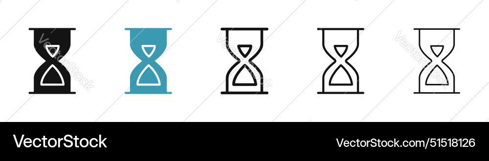 Hourglass end icon Royalty Free Vector Image - VectorStock