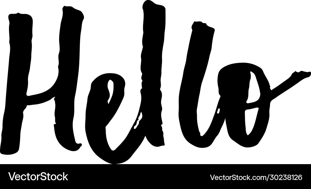 Slogan hello phrase graphic print fashion Vector Image