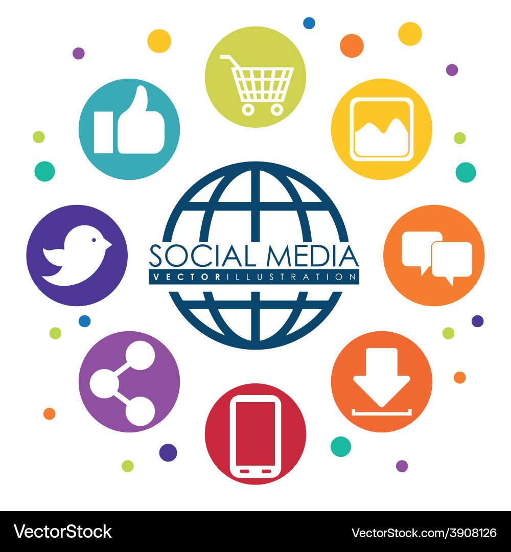 Social media Royalty Free Vector Image - VectorStock