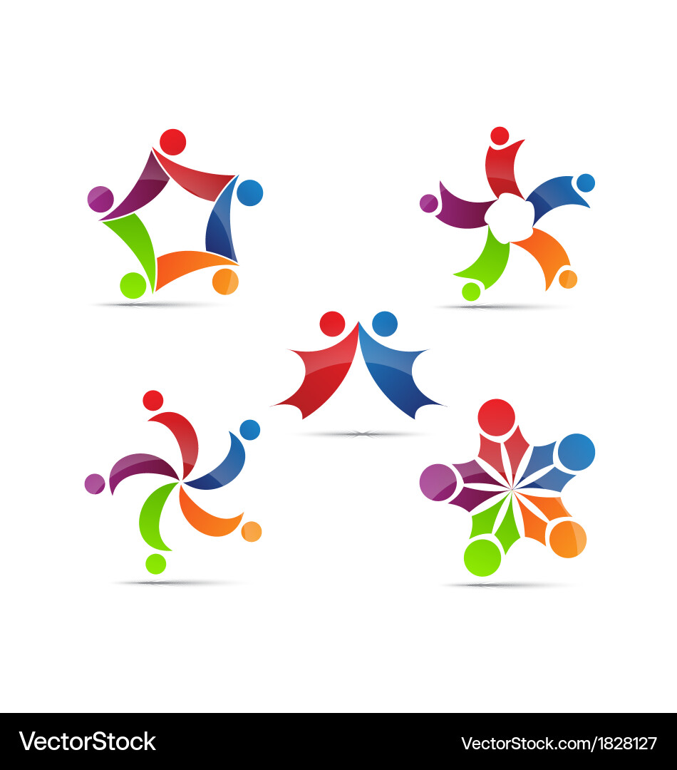 Community network and social icons Royalty Free Vector Image