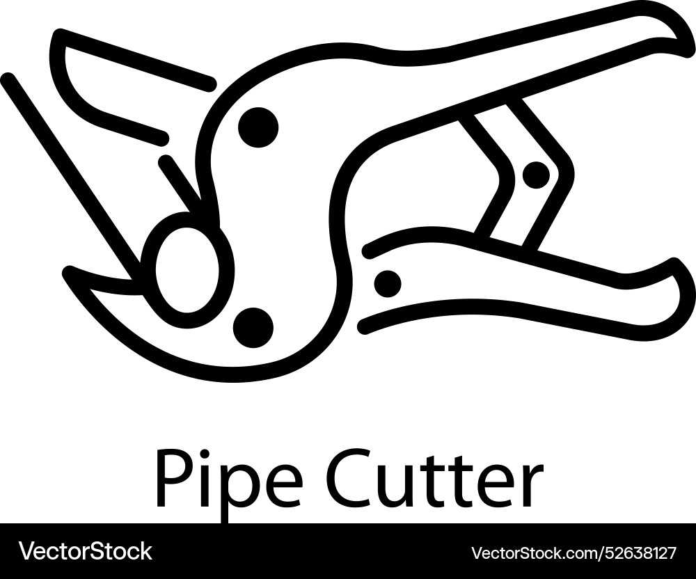 Pipe cutter Royalty Free Vector Image - VectorStock