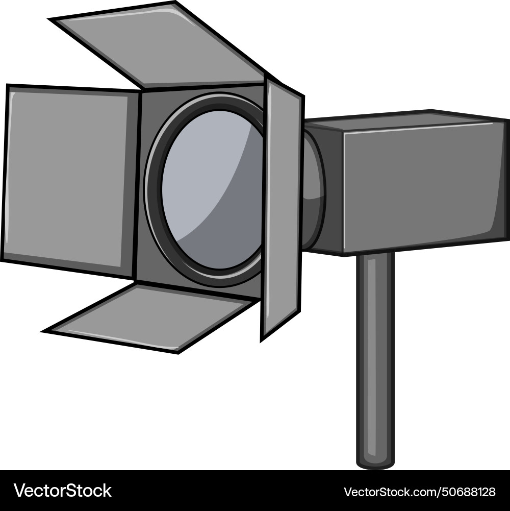 Clean studio light cartoon Royalty Free Vector Image
