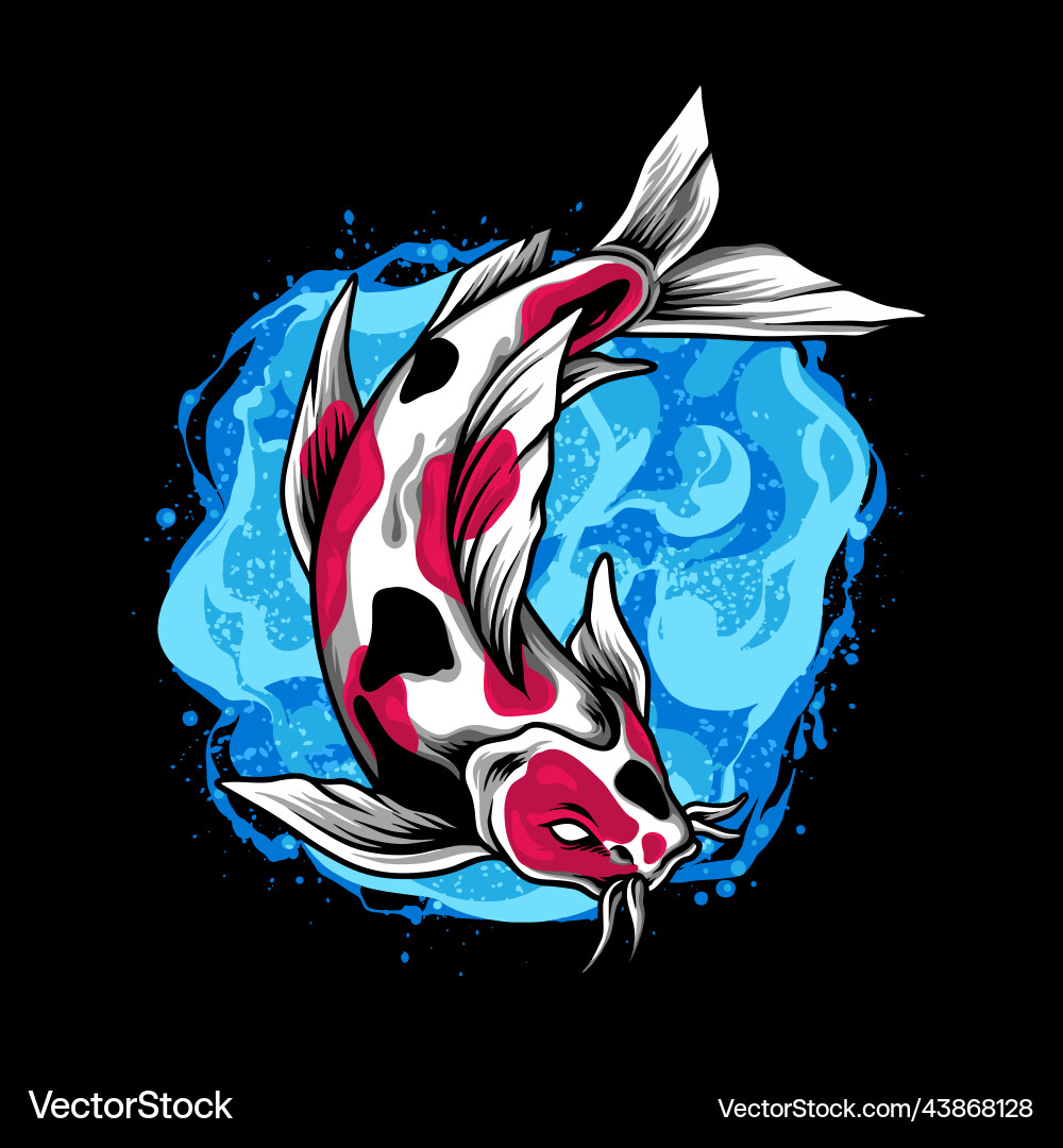 Koi fish Royalty Free Vector Image - VectorStock