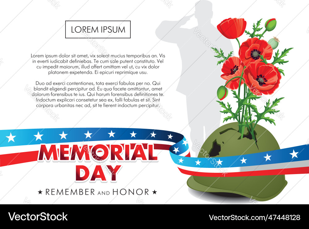 Memorial day Royalty Free Vector Image - VectorStock