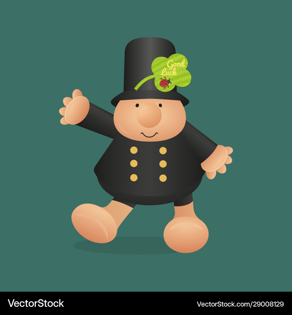 Chimney sweep cartoon Royalty Free Vector Image