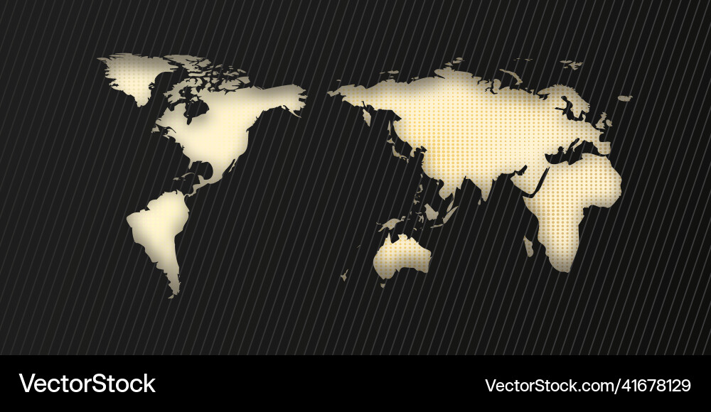 Image of a world map black Royalty Free Vector Image