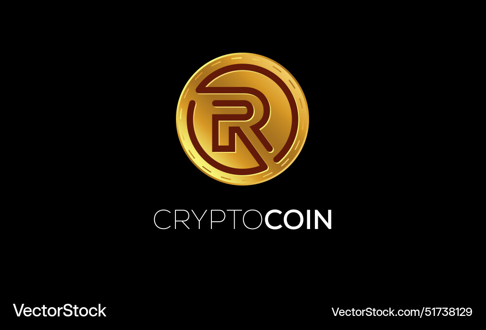 Letter r coin logo Royalty Free Vector Image - VectorStock