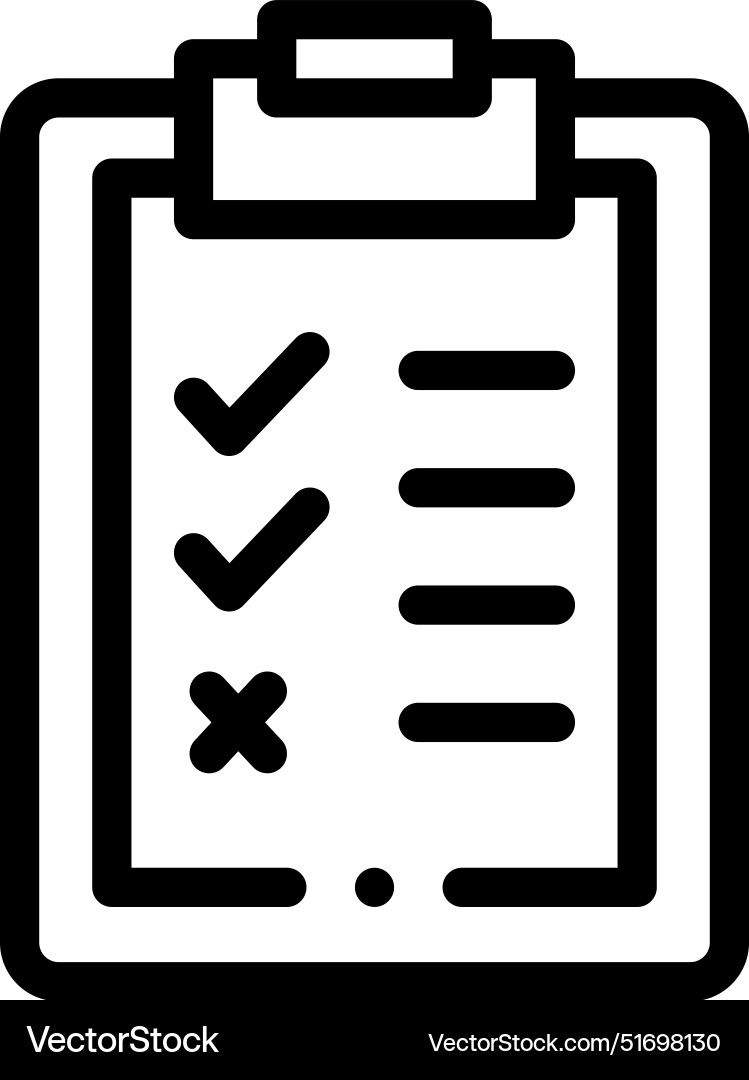 Briefing icon thin linear style design isolated Vector Image