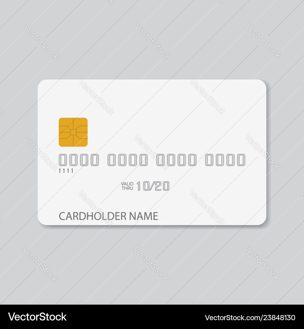 Credit card template Royalty Free Vector Image