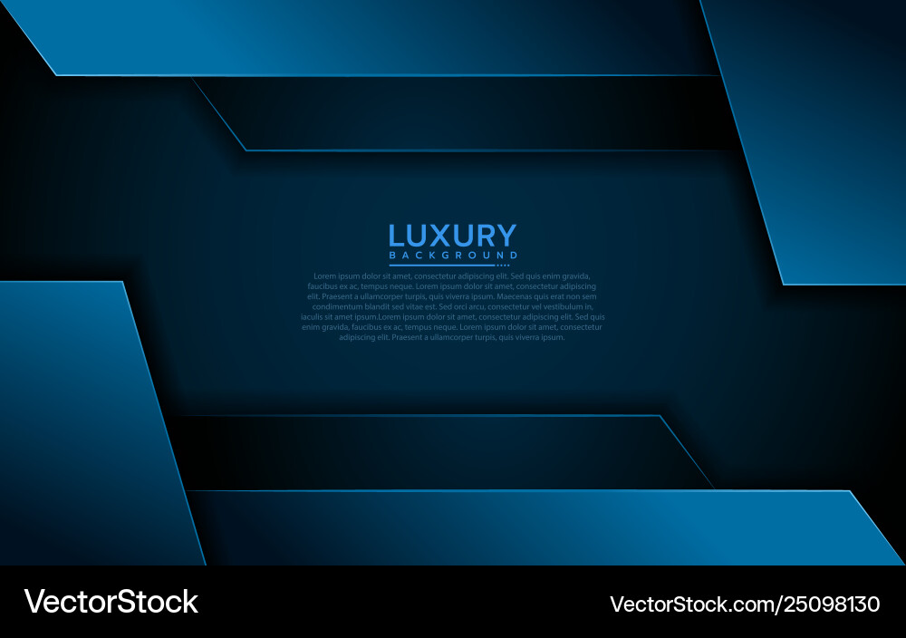 Modern navy blue background with abstract shape Vector Image
