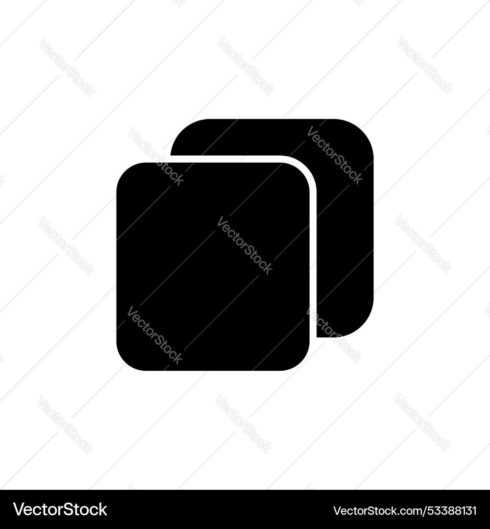 Copy icon set duplicate document paper or sheet Vector Image