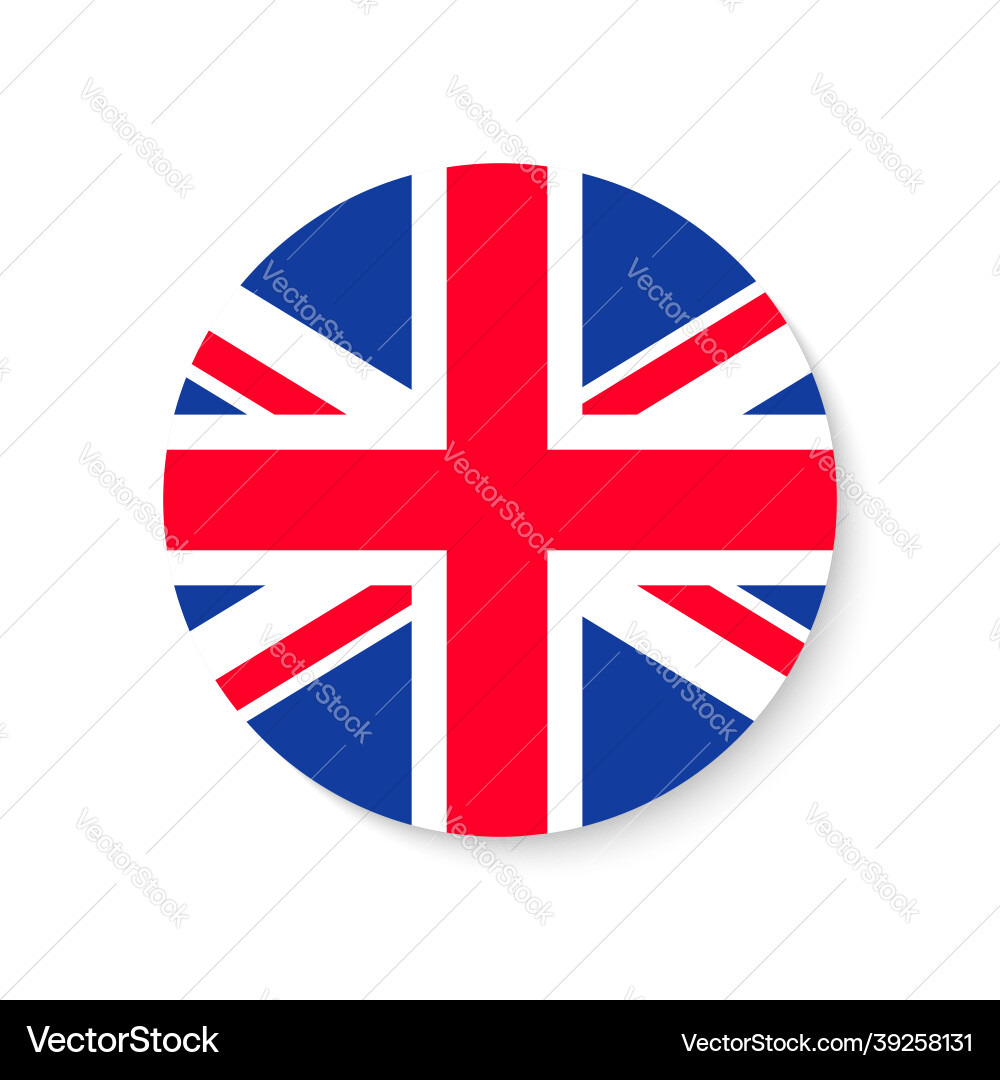 Union Jack Round Flag Royalty Free Vector Image