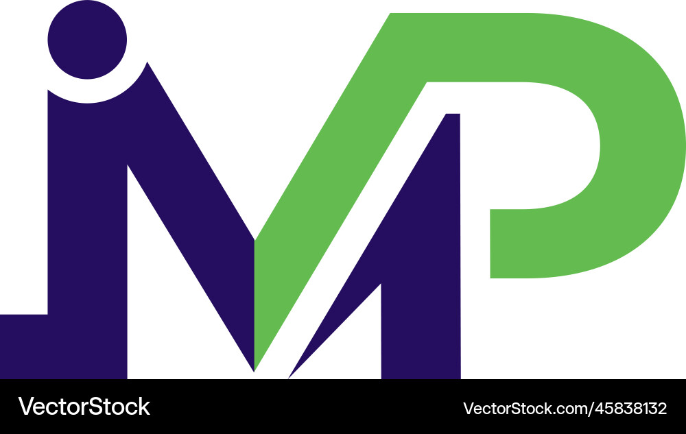 Mp medical logo Royalty Free Vector Image - VectorStock