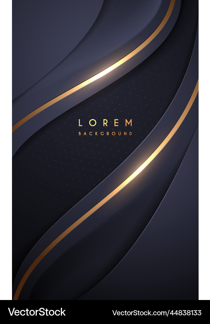 Abstract Dark Blue Wave Background Royalty Free Vector Image