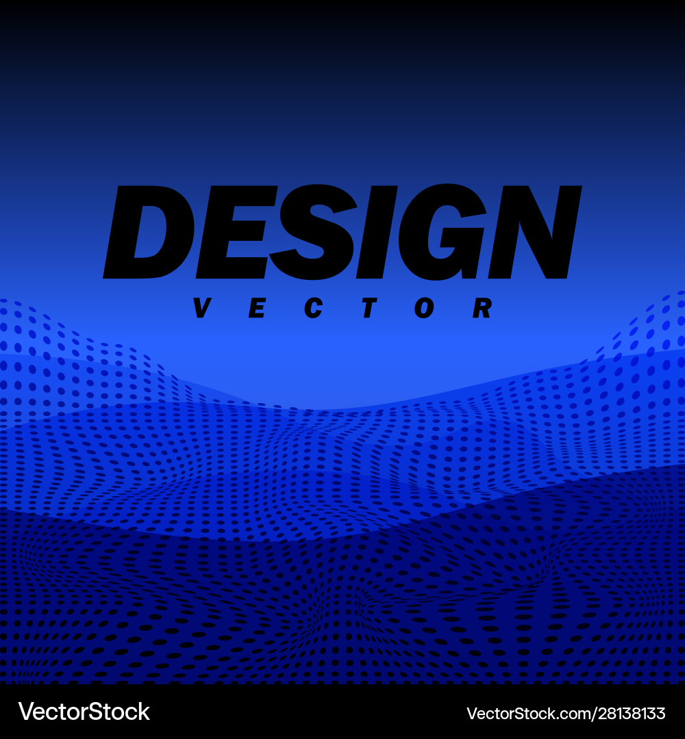 Abstract futuristic landscape background design Vector Image