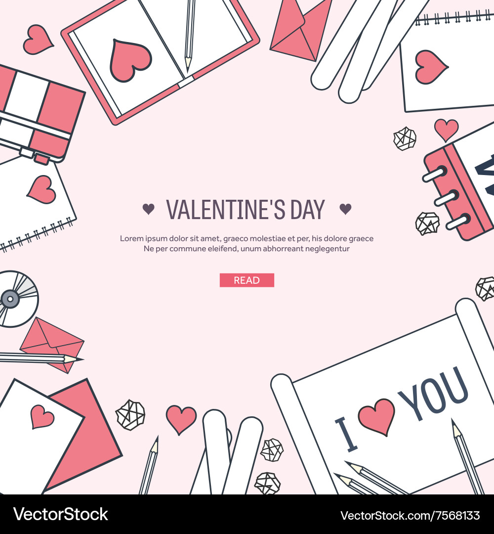 Flat background with paper Royalty Free Vector Image