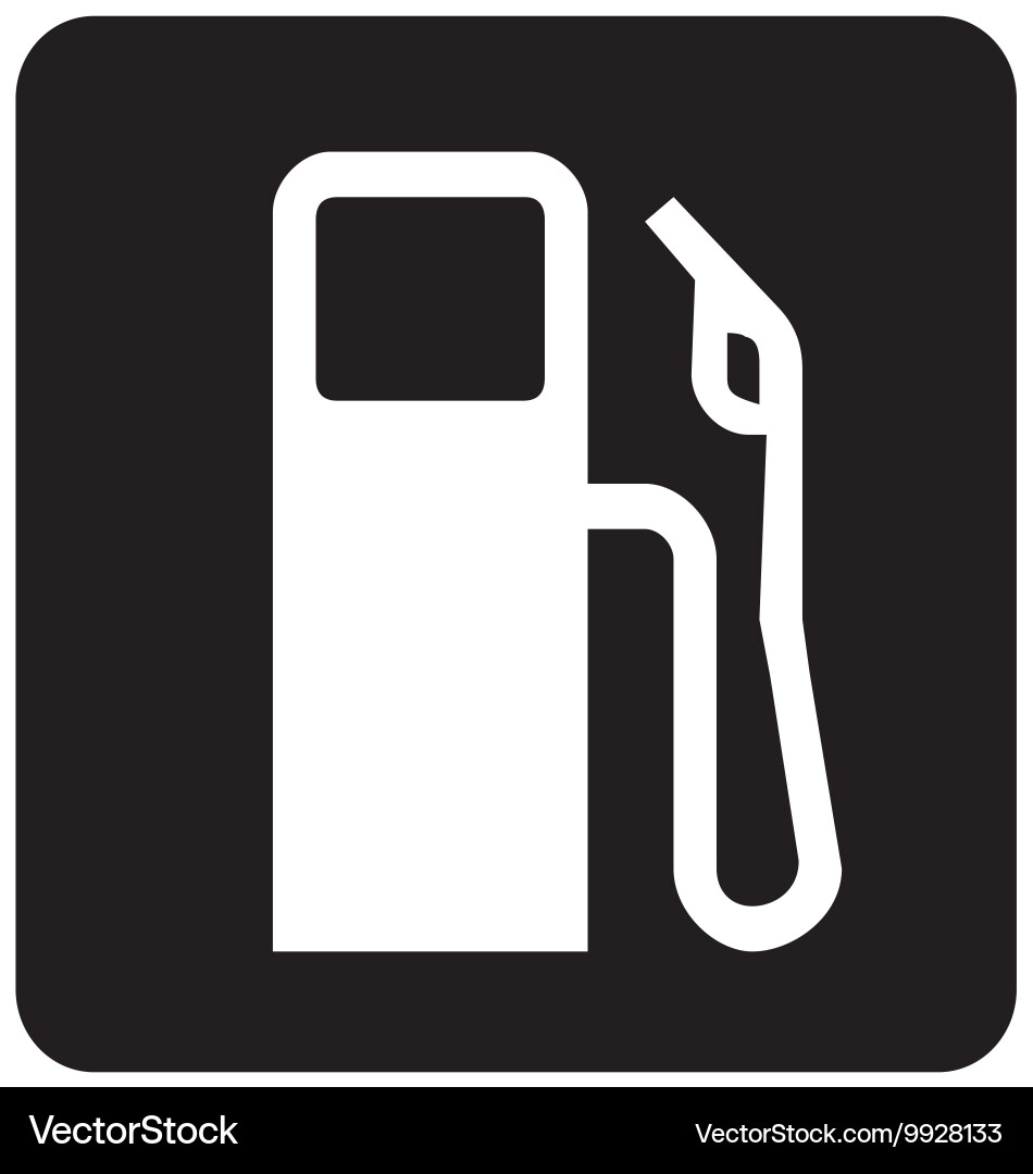 Gas station sign Royalty Free Vector Image - VectorStock