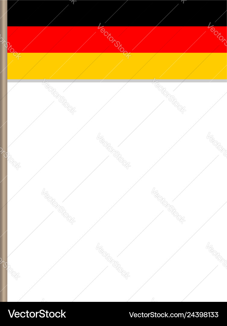 German flag border poster Royalty Free Vector Image