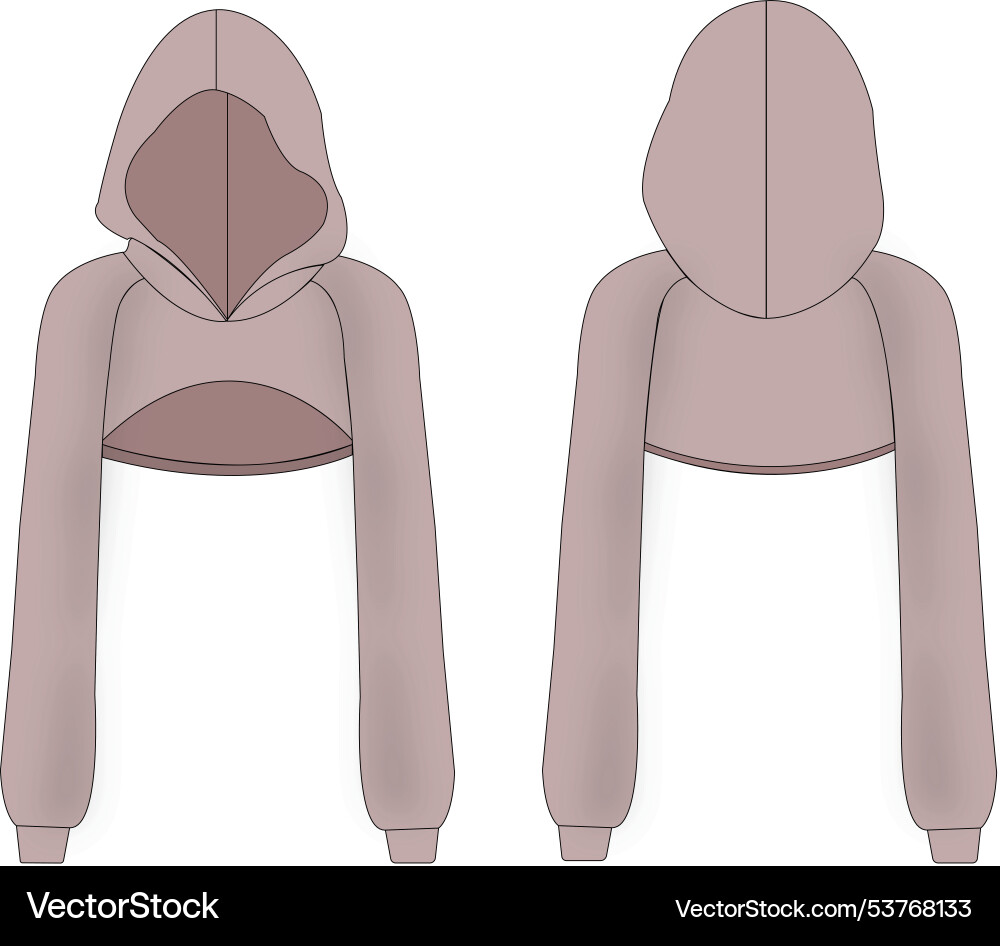 Sporty hoodie design Royalty Free Vector Image