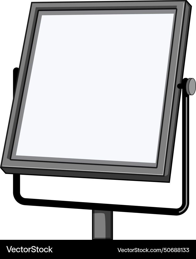 Table studio light cartoon Royalty Free Vector Image