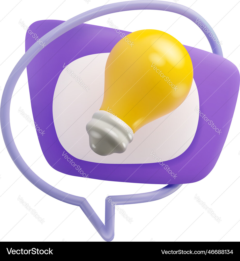 3d icon quick tip Royalty Free Vector Image - VectorStock