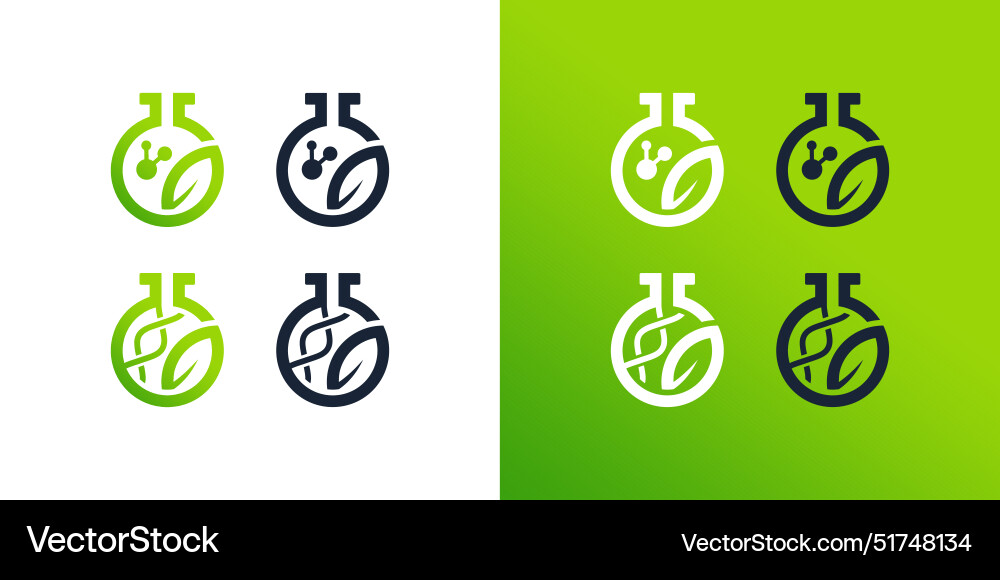 94 biotechnology lab logo Royalty Free Vector Image